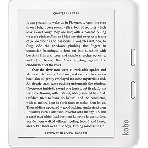 Kobo Libra 2 | eReader | 7” Glare Free Touchscreen | Waterproof | Adjustable Brightness and Color Temperature | Blue Light Reduction | eBooks | WiFi | 32GB of Storage | Carta E Ink Technology | White