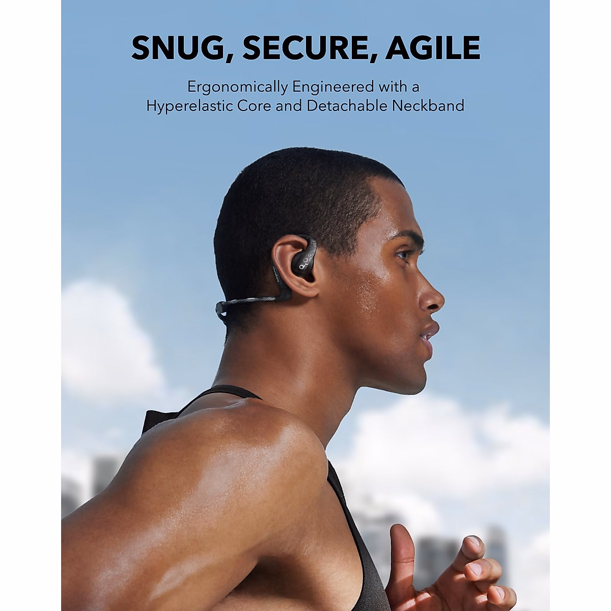 Soundcore by Anker AeroFit Pro Open-Ear Headphones with Life Q20 Noise Cancelling Headphones, Ultra-Comfort, Secure Fit, Ergonomic Design, Rich Sound with LDAC, IPX5 Water-Resistant, 46H Playtime