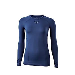 EvoShield Women's Standard Long Sleeve, Navy, Medium
