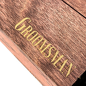 Personalized Gift Co Engraved Gift Box for Gift Wedding Party & Anniversary (Groomsman),Gold