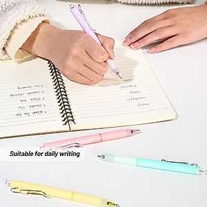 Pastel Gel Pens 20 Pack, Black Ink Pens, 10 Different Pastel Colors, 0.5mm Fine Point Cute Pens for School Office Back to School Supplies by MIVACHI