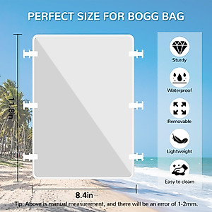 EXQUILEG 2PCS Divider Tray Fit for Bogg Bag Original X Large, Accessories Fit for Bogg Bag Inserts Tray for Simply Southern Beach Bag, Organizing your Bag and Divide Space(White)