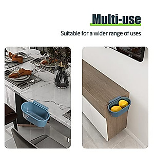 MISNODE 2 PCS Kitchen Sink Drain Basket Sink Drain Basket 7x4x3 inches PP Sink Food Catcher Sink Strainer for Kitchen Filter Food Store Sponges Dishwashing Brushes Soap