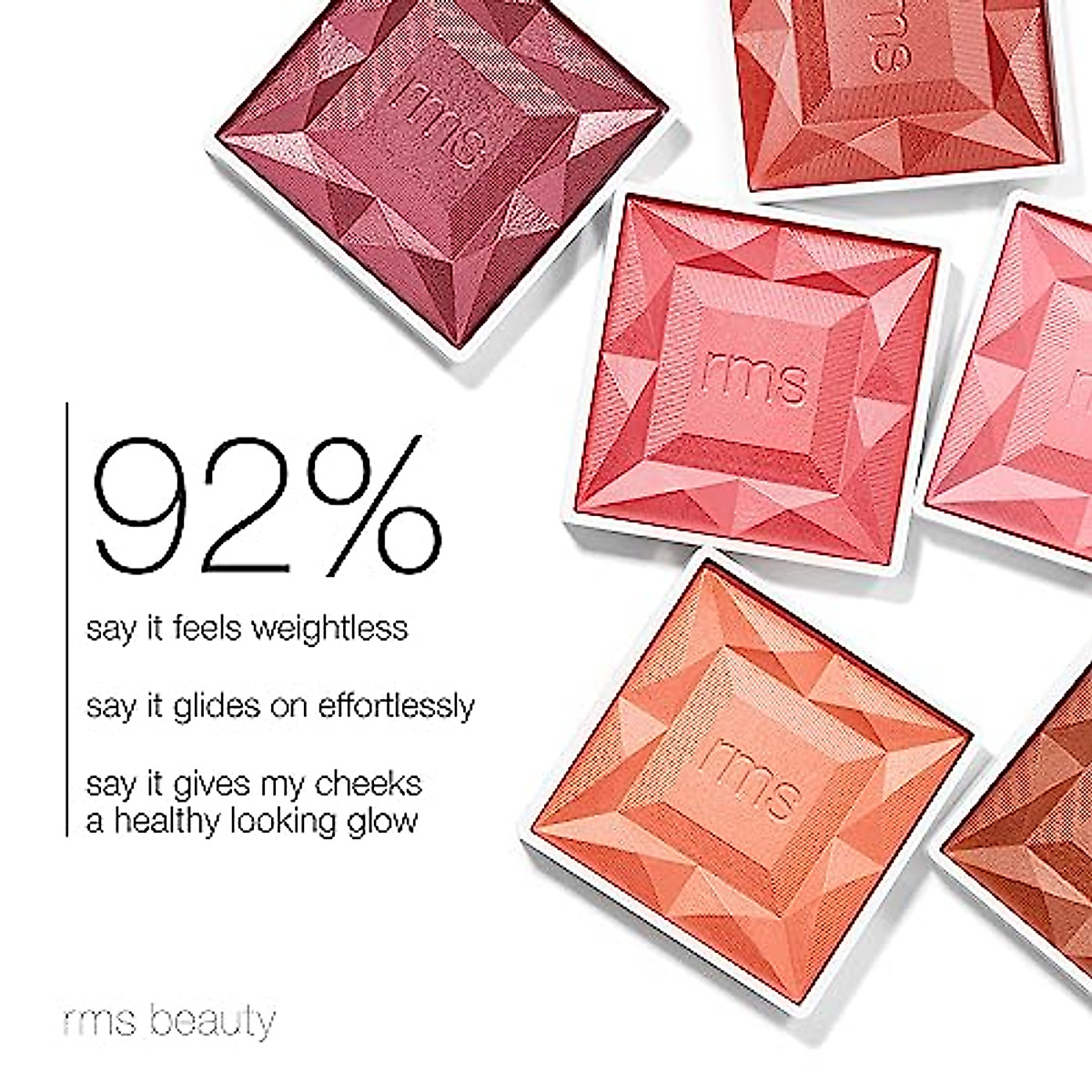 RMS Beauty ReDimension Hydra Powder Blush - Powder Gel Blush for Cheeks, Luminous Highlight, Cream Blush Powder, Glow Makeup Cheek Tint Highlighter