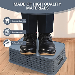 8 Pack Plastic Storage Baskets - Small Pantry for Organizing and Storage Bins for Bathroom,Kitchen,Shelves,Closet, Laundry Room,Bedroom, Classroom,Playroom