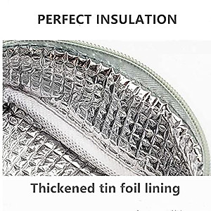 Markar Insulated Lunch Bag for Women and Men,,Reusable Meal Prep Lunch Box for Work,Adult Portable Tote Lunchbox with Comfortable Handle Belt,Orange