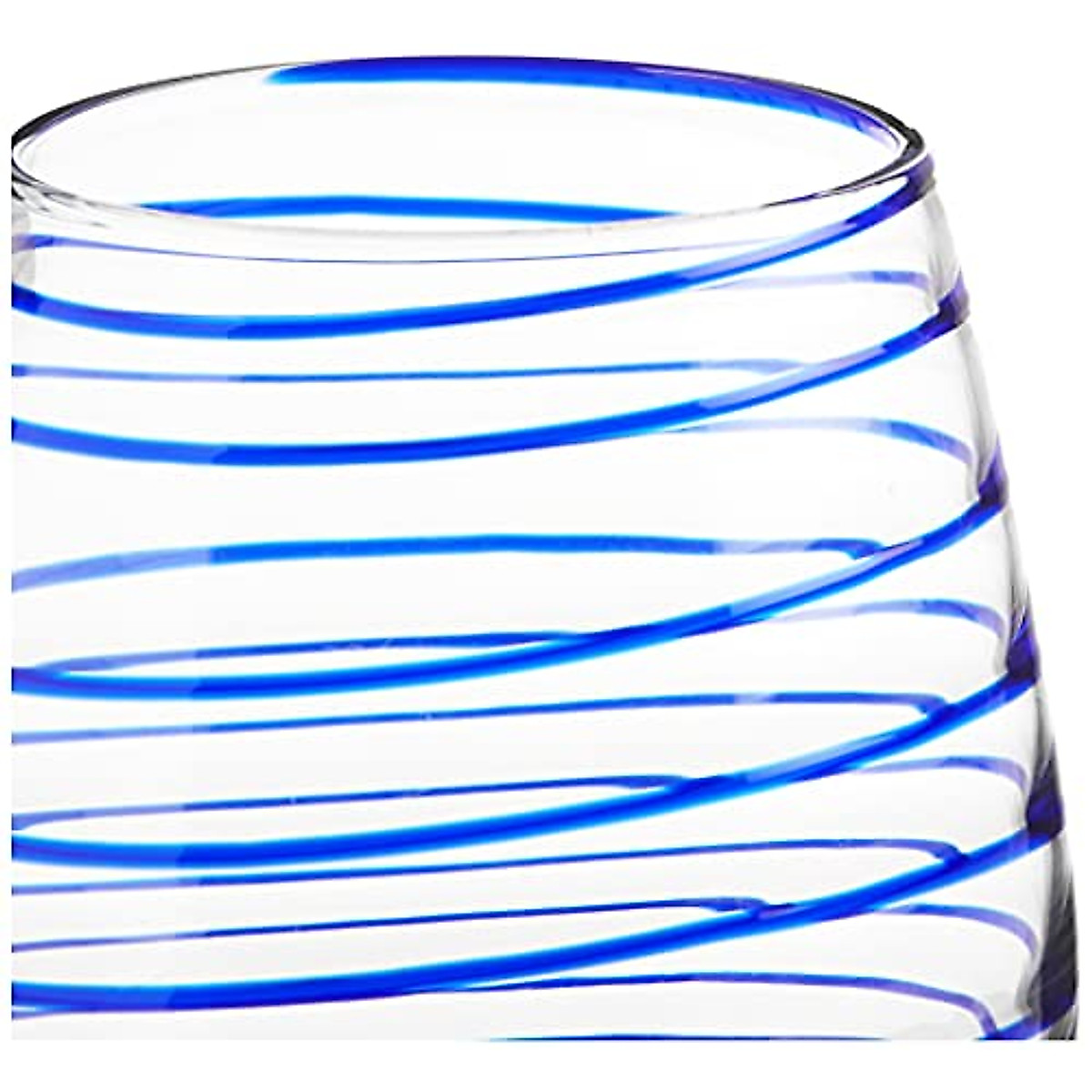 Kate Spade New York Charlotte Street 2Pc Stemless Wine Glass, 2 Count (Pack of 1), Blue