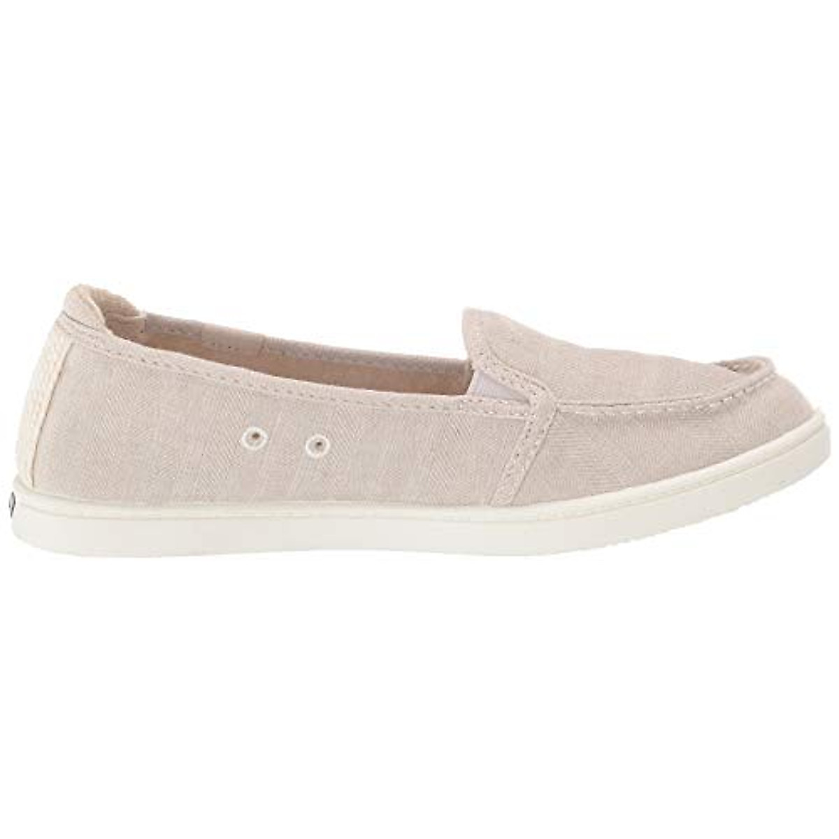 Roxy womens Minnow Slip on Shoe Sneaker, Oatmeal, 8 US