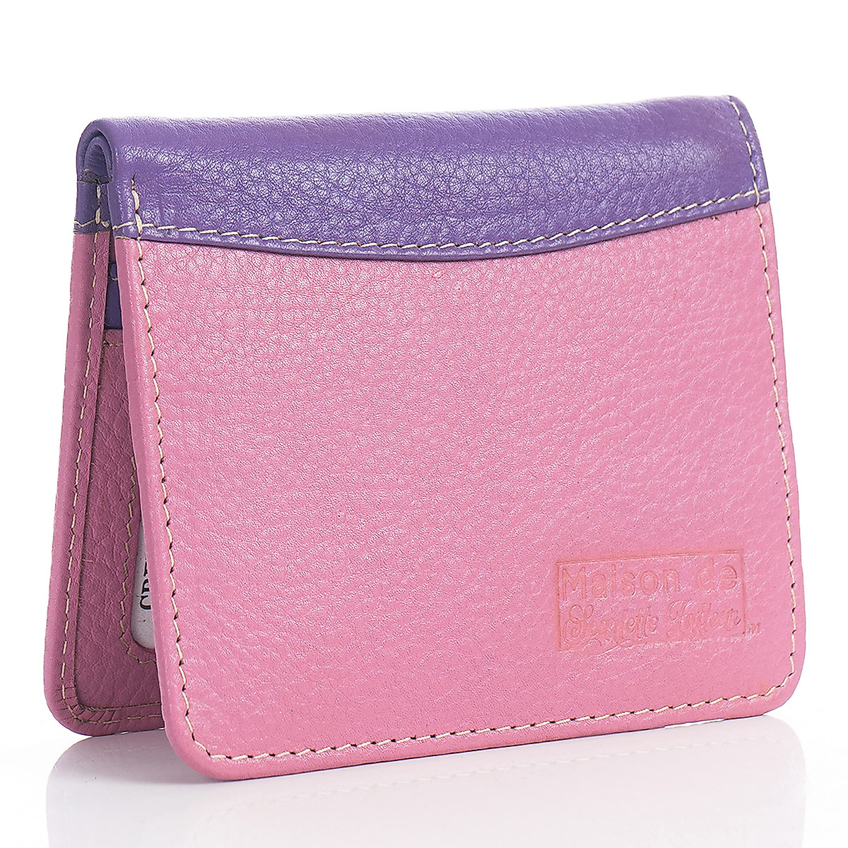 Scarlette Lafleur Womens Wallet with Rfid Wallet Women can be Secure Genuine Leather Ladies Wallet Wristlet Girls Wallet Pink Purple Bifold Women's Wallets Compact Id Card Holder