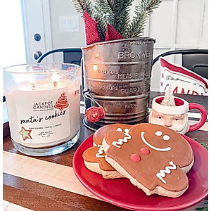 Jackpot Candles Christmas Santas Cookies Candle with Ring Inside (Surprise Jewelry Valued at 15 to 5,000 Dollars) Ring Size 7