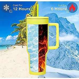 Kiki New York Tumbler with lid (Neon Yellow)