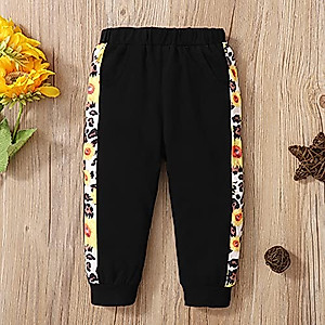 SOBOWO Toddler Baby Girl Clothes Mama's Mini Floral Hoodie Top Floral Long Pants 2Pcs Fall Winter Outfits (Mama's Mini Black, 18-24 Months)