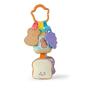 Melissa & Doug Multi-Sensory PB&J Take-Along Clip-On Baby Toy | Sensory Toy for Infants | Developmental Toy for Toddlers | 0+ | Gift for Baby Boys or Baby Girls