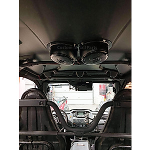 Custom Install Parts Pair of 6.5" Install Universal Angled Speaker Enclosures Boxes Pods Surface Mount