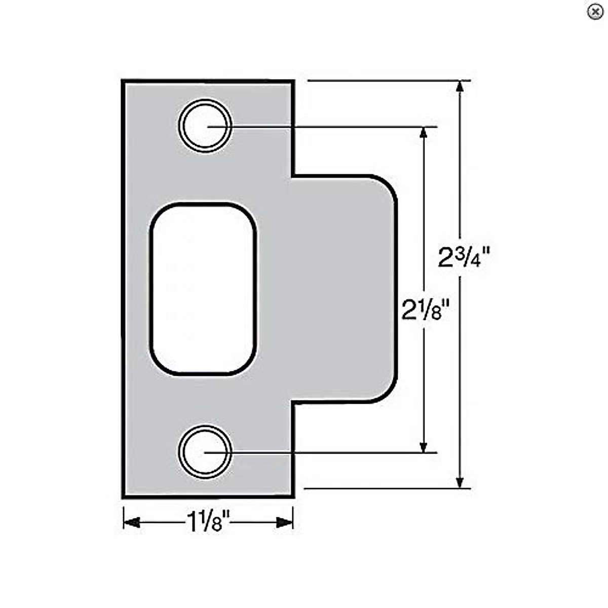 Kwikset 83028-15 Satin Nickel Door T Strike