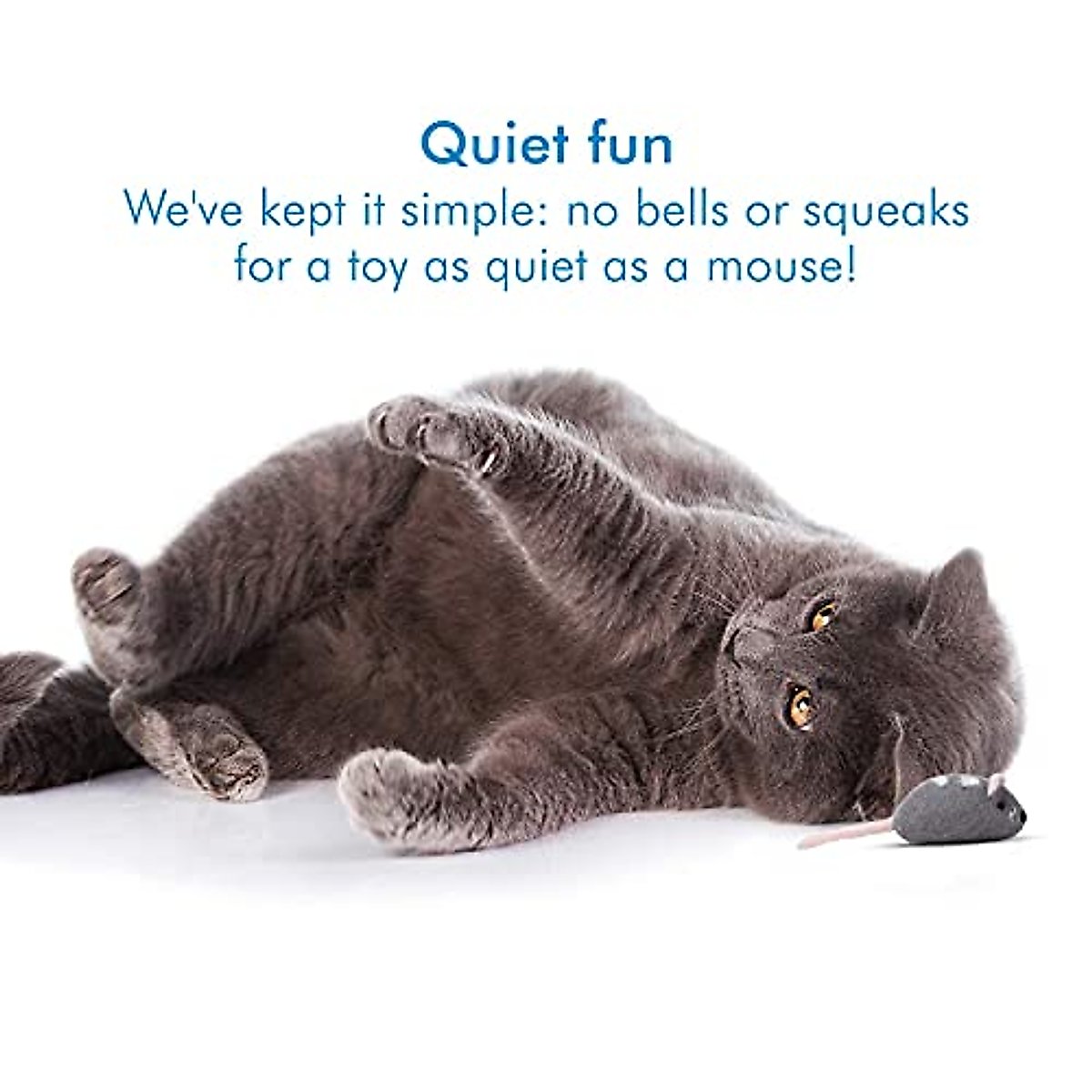 Feltcave Wool Cat Mouse Toys – Handmade Felt Mouse Cat Toy Without Catnip, Cat Toys for Indoor Cats, Cat Mice Toys 4-Pack
