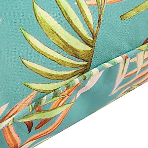 Makimoo Set of 4 Outdoor Dining Chair Cushions, Comfort Patio Seating Cushions, 44 x21x4.5 inch, Single Welt and Zipper, Verdant Leaf Canopy