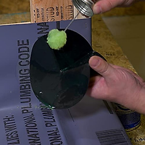 Oatey 30812 X-15 PVC Solvent with Dauber, 16-Ounce, White