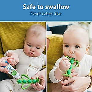 Dr. Brown’s Fluoride-Free Baby Toothpaste, Safe to Swallow, Apple Pear, 1-Pack, 1.4oz/40g, 0-3 years