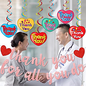 Rose Gold Thank You for All You Do Banner Thank You Teachers Banner Teacher Appreciation Banner Employee Appreciation Banner Teacher/Employee Appreciation Decorations