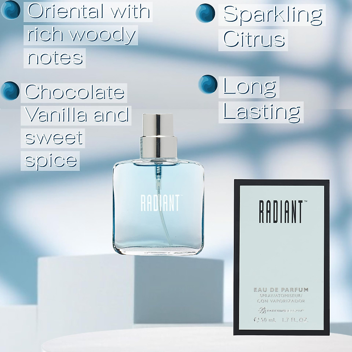 PB ParfumsBelcam Radiant Eau de Toilette Spray, Our version of a Designer. 1.7 Fl Oz