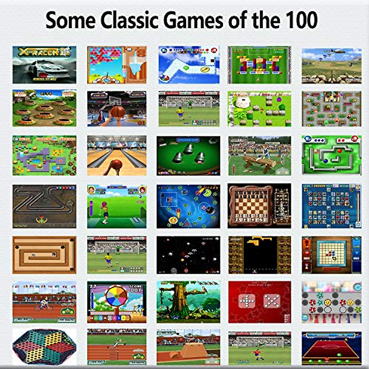 Beijue 16 Bit Handheld Games for Kids Adults 3.0'' Large Screen Preloaded 100 HD Classic Retro Video Games USB Rechargeable Seniors Electronic Game Player Birthday Xmas Present (Red)