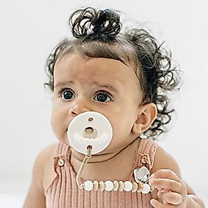 Ryan & Rose Cutie PAT Pacifier Teether (Stage 1, Ivory)