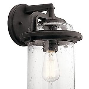 Bailey Street Home 1 Light Medium Outdoor Wall Lantern with Vintage Industrial Inspirations 14 inches Tall by 8 inches Wide Vintage Industrial Outdoor Wall Medium 147-Bel-2748986