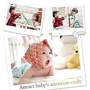 PONY DANCE 7 Pieces Rainbow Sheer Curtains - Colorful Backdrop Bright Drape Set for Playroom,Nurseries,Party,Red,Orange,Yellow,Green,Cyan,Blue,Purple,84 inch Length