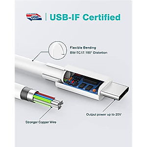 Charger for MacBook Air MacBook Pro 13 14 15 16 inch 2023 2022 2021 2020 2019 2018, M1 M2 Laptop 67W USB C Power Adapter, iPad, LED, 6.6FT USB-C Cable Charging as Fast as MagSafe 3, Original Quality