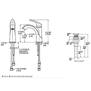 Pfister Weller Bathroom Sink Faucet, Single Handle, Single Hole or 3-Hole, Tuscan Bronze Finish, LG42WR0Y