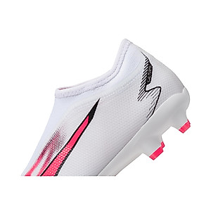 PUMA Ultra Match Laceless Firm Ground/Artificial Ground (Toddler/Little Kid/Big Kid) Puma White/Puma Black/Fire Orchid 5.5 Big Kid M