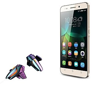 BoxWave Gaming Gear Compatible with Honor 4C (Gaming Gear by BoxWave) - Touchscreen QuickTrigger, Trigger Buttons Quick Gaming Mobile FPS for Honor 4C - Jet Black