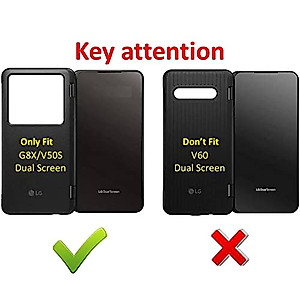 2PCS Only Fit G8X Dula Screen Case Charging Adapter (No Fit V60 Dual Screen) Replacement For LG G8X ThinQ,V50S ThinQ 5G Dual Screen Magnetic Adapter (2PCS)