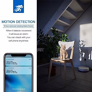 Hidden Camera Clock 1080P Wireless Spy Camera Covert Nanny Cam Baby Monitor HD Home Indoor Security Cam Night Vision Motion Detection for Office No Audio