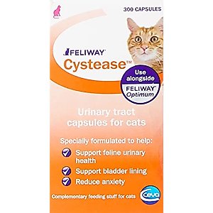 Feliway Cystease Advanced Urinary Tract Support Capsules (Tablets) for Cats (Pot Size: 300 Tablets)