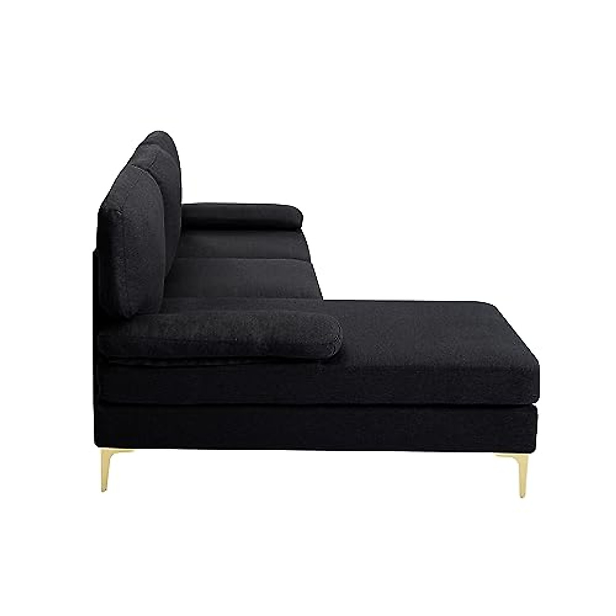 YUNLife&Home Convertible Modular Sectional Sofa,Modern Upholstered L-Shaped Accent Corner Sofá Couch Bed with Chaise Lounge for Living Room Apartment Office Furniture Set