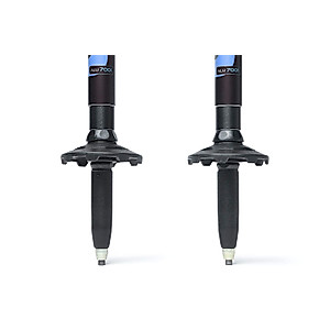 DROP + Fizan Compact Trekking Poles – Ultralight, Backpacking, Thru Hiking Poles, Adjustable, Collapsible, Customized Fit, EVA Grips, Blue (158 Grams Each)