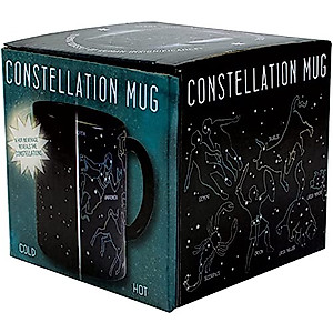 The Unemployed Philosophers Guild Heat Changing Constellation Mug - Add Coffee or Tea and 11 Constellations Appear - Comes in a Fun Gift Box