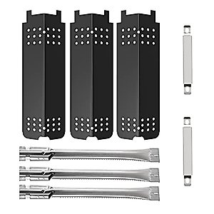BBQ-PLUS Grill Replacement Parts for Charbroil Classic 360 3-Burner 463773717 G215-0203-W1 G320-0200-W1A,Heat Plates, Grill Burner, Carryover Tube for Char Broil Classic 280/American Gourmet 2 Burner