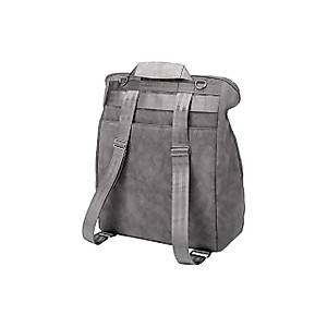 Petunia Pickle Bottom Cinch Convertible Backpack - Baby Bag - Baby Diaper Bag for Parents - Baby Backpack Diaper Bag - Stylish, Spacious, Secure Backpack for Busy Modern Moms & Dads - Pewter