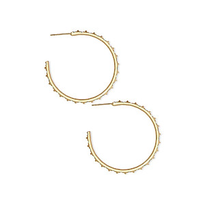 Kendra Scott Veronica Hoop Earrings in Gold Iridescent Crystal