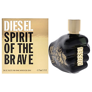 Diesel Spirit of the Brave Eau de Toilette Spray Cologne for Men, 2.5 Fl. Oz.