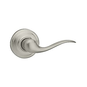 Kwikset Tustin Hall/Closet Lever with Microban Antimicrobial Protection in Satin Nickel