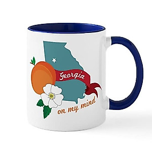 CafePress Georgia On My Mind Mug Ceramic Coffee Mug, Tea Cup 11 oz