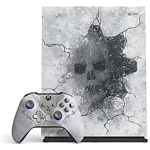 Microsoft Xbox One X 1TB Console - Gears 5 Arctic Blue Limited Edition (Games Not Included) (Renewed)