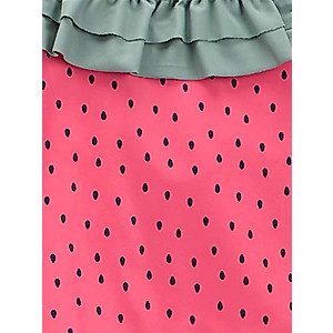 Simple Joys by Carter's Girls' 3-Piece Assorted Rashguard Sets, Watermelon, 5T