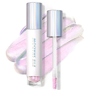 NewBang Glitter Liquid Eyeshadow,Holographic Multichrome Chameleon Eye Shadow Metallic Multi-Dimensional Sparking Shining Eyeliner Waterproof Longlasting Shimmer pigmented For Eyes Makeup-Pink