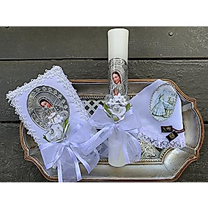 First Communion Candle Lady of Guadalupe Image