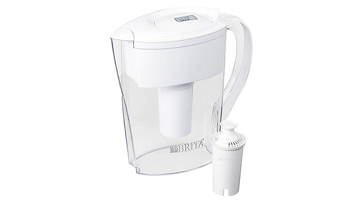 Brita Space Saver Water Filter Pitcher - Compact & Filtered Water